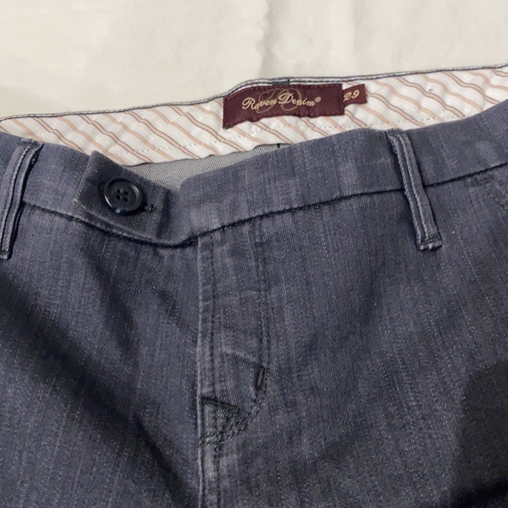 Raven Denim Wide Leg Mackenzie Trouser Pants - Gem